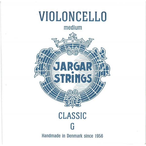 Jargar Cello String Gヤーガー チェロ弦 G線 柔らかな音色が特徴の弦で、ヤーガーでA線、D線の組み合わせは定番です。ヤーガーストリングス社 【スペック】 ■3G　スチール/クロムスチール巻