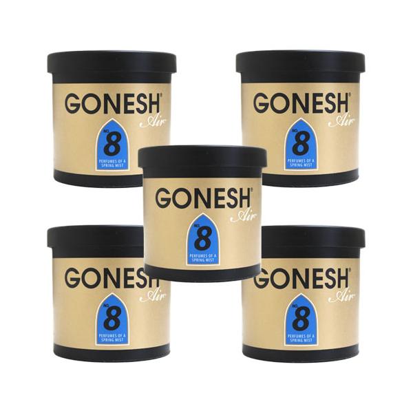フレグランスジェルという固形の芳香剤。GONESHのイメージをそのままにゴールドのアルミ缶を採用。火を使わず、場所を選ばず使えるため、車など小さなスペースでの芳香剤として重宝します。"Sprig Mist（春の日の朝霧）"の中にたち込める空...