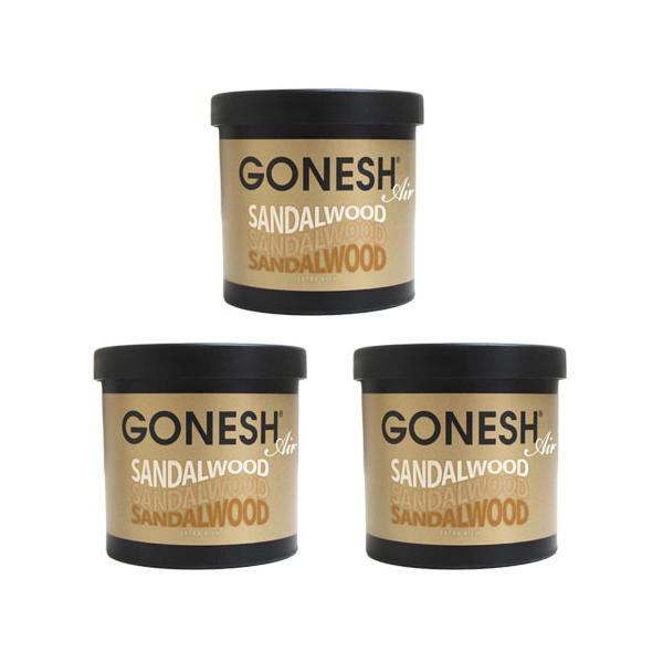 フレグランスジェルという固形の芳香剤。GONESHのイメージをそのままにゴールドのアルミ缶を採用。火を使わず、場所を選ばず使えるため、車など小さなスペースでの芳香剤として重宝します。サンダルウッド（白檀）の香りをGONESH流にアレンジしよ...