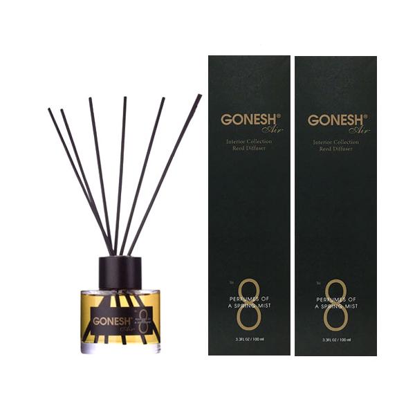 【送料無料】火を使わずに楽しむGONESH Airの新アイテム。フレグランスボトルにリードを挿すだけでGONESHのリッチでコンプレックスな香りが楽しめます。リキッドやゲルなどよりも広い範囲でしっかり香ります。"Sprig Mist（春の日...