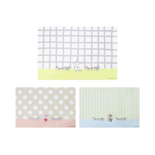 【送料無料】落ち着いた色味のシンプルでかわいいムーミンのランチョンマット汚れたらさっとふき取るだけでお手入れが簡単。滑りにくい素材ですので、食器やマットがズレにくく安心材質　塩化ビニル樹脂商品サイズ　（約）幅45cm×奥行き30cm