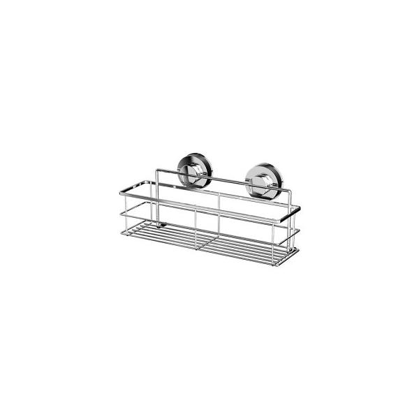 【送料無料】シンプルで水切れのいいステンレスラック。キッチンでも洗面所でもお風呂場でも大活躍。オススメのポイントは強力ジェル吸盤。接着剤や工具は不要！　吸引カップを60度右に回すだけの超強力吸盤！ジェルが気密性を保持してしっかり吸着。■商品...