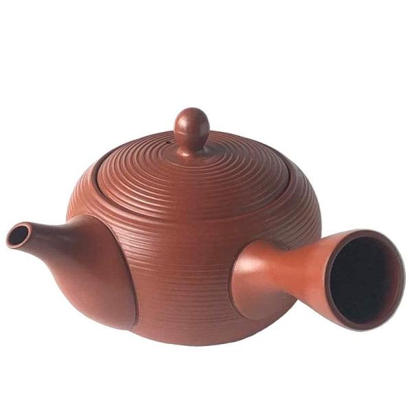 【商品名】　風景ドットコム 常滑焼 急須 155i セラメッシュ 朱泥 370ml 日本製 【商品説明】　・容量：370ml・常滑焼(とこなめやき・愛知県)・材質：陶器・重さ：280g・長さ175mm×巾143mm×高さ97mm 【サイズ】...