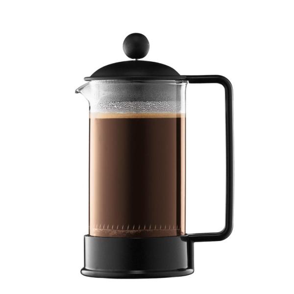 【商品名】　BODUM ボダム コーヒーメーカー コーヒープレス BRAZIL ブラジル フレンチプレス コーヒーメーカー 350ml ブラック ステン 【商品説明】　・コーヒー豆の旨みや香り、おいしさに必要な豆の油分（コーヒーオイル）を余...