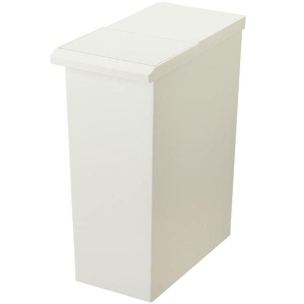 【商品名】　リス ゴミ箱 TOSTE レバーオープン30L ホワイト 日本製 174738 【商品説明】　・[サイズ]約幅20.9×奥行39.2×高さ47(キャスターなしの場合46.7)cm、〈フラップが開いた時〉約幅20.9×奥行38.7...