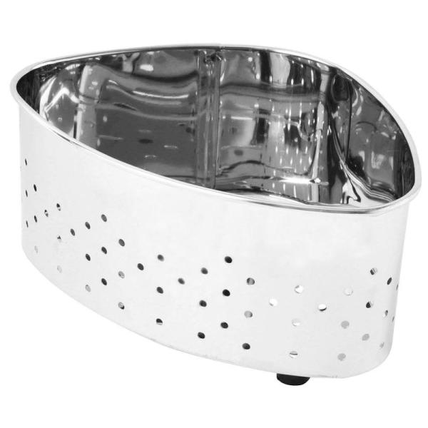 【商品名】　AQUASIDE ステンレス 三角コーナー 大 【商品説明】　・サイズ(外寸):155mm×155mm×88mm・サイズ(約):15.5×15.5×8.8cm・本体重量(約):0.168kg・材質:ステンレス・用途:流し台の水切...