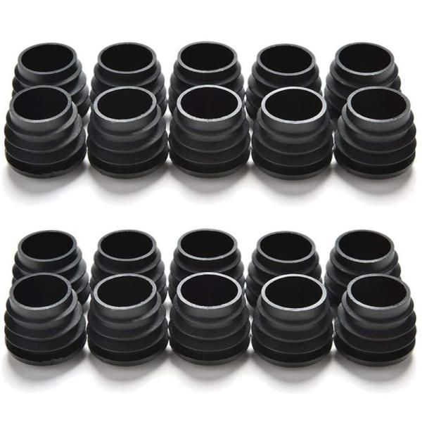 【商品名】　オーディオファン パイプ エンド カバー キャップ 内径22-24mm 外形25mm プラスチック パイプ椅子 家具 テーブル 保護 20点 【商品説明】　・●製品内容 パイプエンドカバー ?20点・パイプエンドカバーは床へのダ...