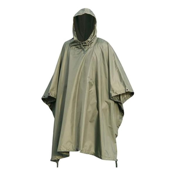 【商品名】　MIL-TEC ポンチョ レインウェア リップストップ生地 米軍スタイル Rain Poncho (Olive Drab) 【商品説明】　・サイズ: 210 x 150 cm / 重量: 約780 g・ポリ塩化ビニールでバックコ...