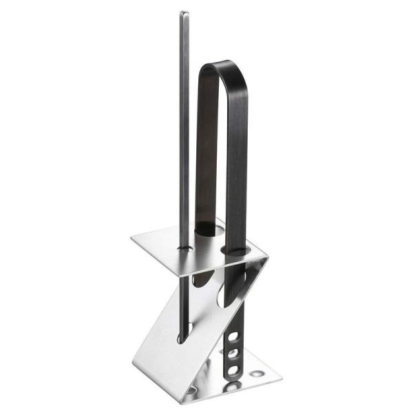 【商品名】　佐野製作所 アイストングマドラースタンドセット黒仕上げ MR-706 【商品説明】　・サイズ：アイストング/176×50×H12mm　マドラー/4×4×210mm　スタンド/82×70×H60mm・材質：18-8ステンレス・生産...