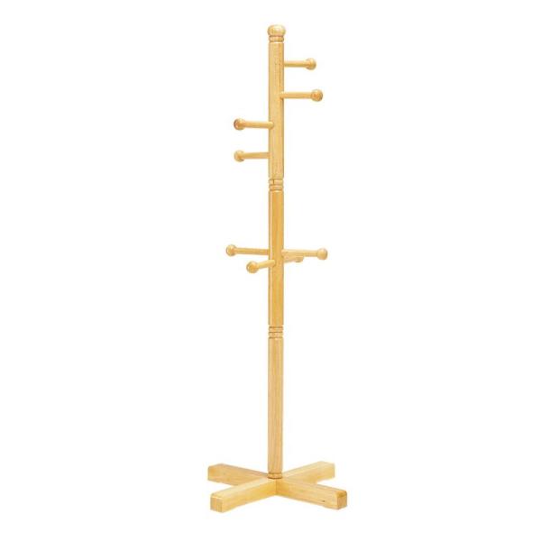 【商品名】　koeki ジュニアハンガー(太) ナチュラル 【商品説明】　・[本体サイズ] サイズ:W500×D500×H1370(mm)・[素材] 天然木・[製造国] ベトナム・組立品 【サイズ】　高さ : 10.00 cm　横幅 : 1...