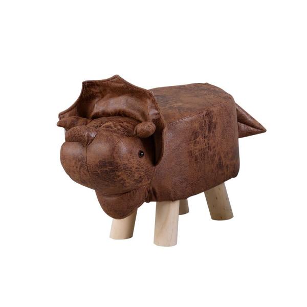 【商品名】　アビテ ティーアスツール・トリケラトプス RD-605-BR 【商品説明】　・全体サイズ：約64×27×H37cm・座面サイズ：約31×22.5×H26.5cm・素材：木材、合皮（ポリウレタン）、不織布、スポンジ 【サイズ】　高...