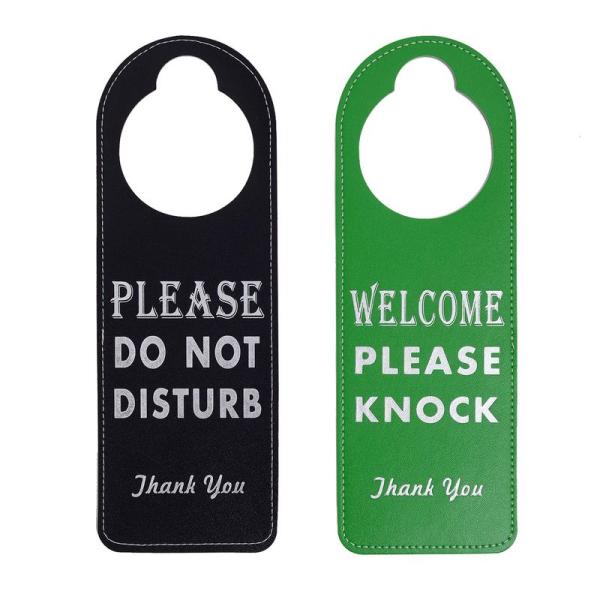 【商品名】　Kichwit Do Not Disturb サイン オフィス用 2パック ドアノブハンガーサイン Welcome Please Knock 【商品説明】　・オフィスやプライバシーが必要なあらゆる部屋に最適です。・サイズは9 x...