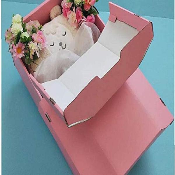 【商品名】　ペット用棺 段ボール製 ペット棺 ピンク ペット棺桶 犬用棺 猫用棺 日本製 アーチエンジェル (ピンク) ペット用ダンボール棺 ペットの死 【商品説明】　・プラ部品など不使用の段ボール製なので処分が容易・丈夫で軽く抱き上げやす...