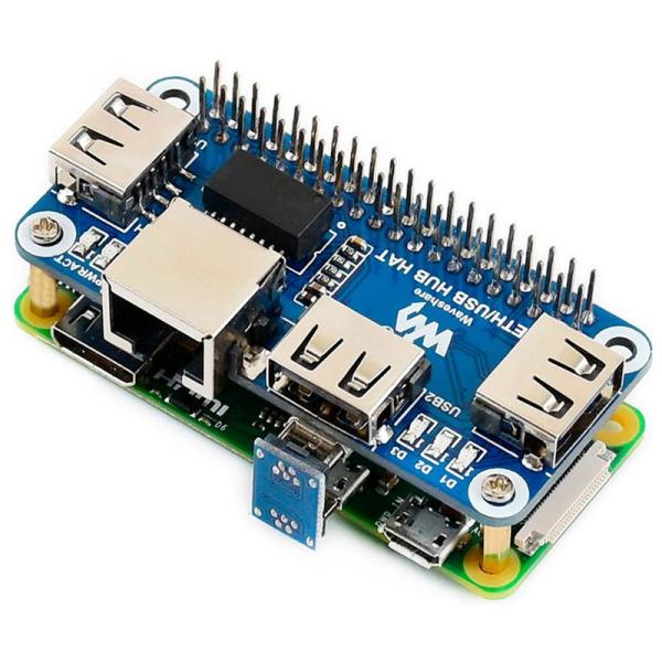 【商品名】　イーサネット/USB HUB HAT 拡張ボード Raspberry Pi 4B/3B+/3B/2B/Zero/Pi Zero W/Pi Z 【商品説明】　・1x RJ45 10/100Mポート、RTL8152Bイーサネットチッ...