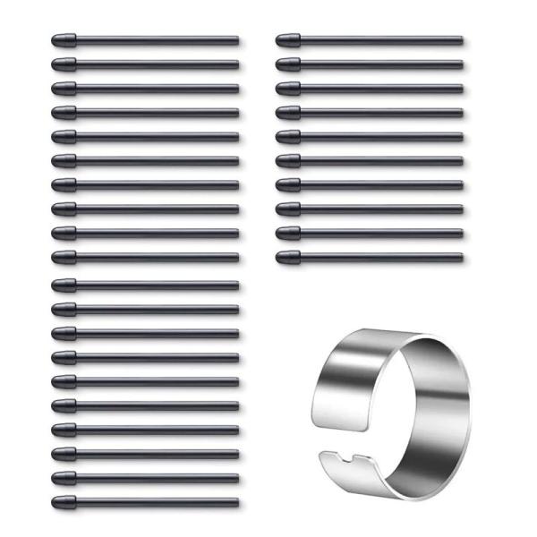 【商品名】　DFsuccesFor Wacom Pro Pen 2用替え芯 プロペン2対応 標準芯 30個入 ペンタブレット用 構図 設計 イラスト描画 【商品説明】　・【優れた素材】ポリアセタールを採用、高い耐磨耗性と耐衝撃性を活かして機...