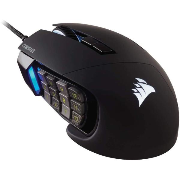 【商品名】　Corsair SCIMITAR RGB ELITE USB ゲーミングマウス 多ボタン RGB搭載 CH-9304211-AP MS431 【商品説明】　・17個のプログラマブルボタンを搭載・18,000dpiまでの解像度調整...