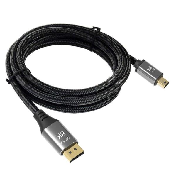 【商品名】　Cablecc DisplayPort 1.4 8K 60hzケーブルUltra-HD UHD 4K 144hz Mini DP to DP 【商品説明】　・8K @ 60Hz、4K @ 144Hz、UHD、HDRをサポート高解...