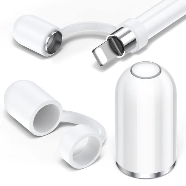 【商品名】　Apple Pencil 交換用キャップ アップルペンシル キャップ 第1世代 キャップ紛失防止カバー タッチペン交換用 iPencil 1 【商品説明】　・【Apple pencil用キャップの紛失防止に】:付属のキャップホル...