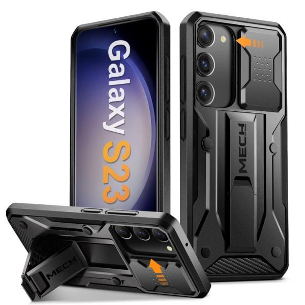 【商品名】　Tongate Samsung Galaxy S23用のスライディングカメラカバーとスクリーンプロテクター付きのケース、10フィートのミリタ 【商品説明】　・【?スライディングカメラカバー保護デザイン】Galaxy S23用のケ...