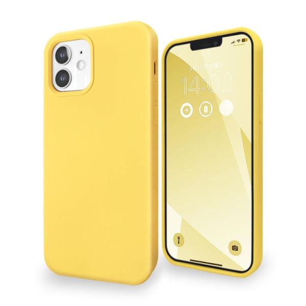 【商品名】　MINTY iPhone12 mini ケース シリコン 耐衝撃 指紋防止 ハニーレモン 【商品説明】　・対応機種：iPhone12 mini (5.4inch)／本体サイズ(cm)：H13.5×W6.7×D1.1／重量：23g...