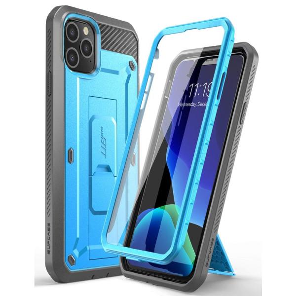 【商品名】　SUPCASE iPhone 11 Pro ケース 5.8インチ 2019 液晶保護フィルム 腰かけクリップ付き 米国軍事規格取得 耐衝撃  【商品説明】　・【スタンド機能】：後ろで嵌め込み式スタンド付き、普通のリングより安定性...