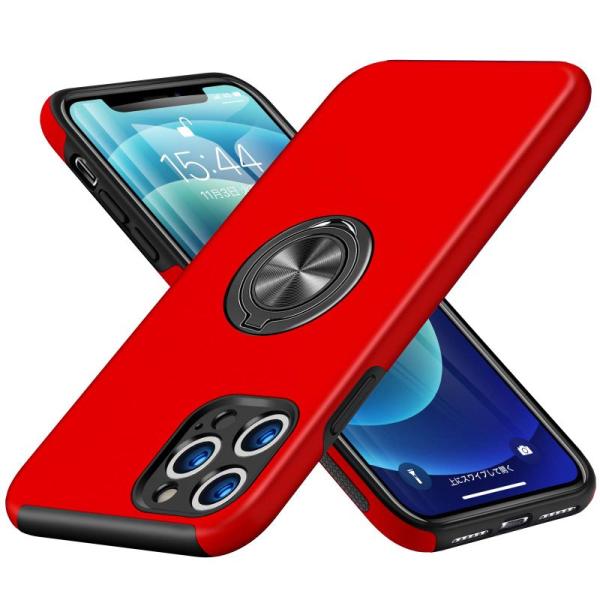 【商品名】　Tgaoleyd iPhone 12 pro ケース リング付き 耐衝撃 tpu フルプロテクトデザイン スマホケース 軽量 薄型 スタンド 【商品説明】　・【全面保護】アイフォンテンそのままのデザインを邪魔せず生かしながら、3...