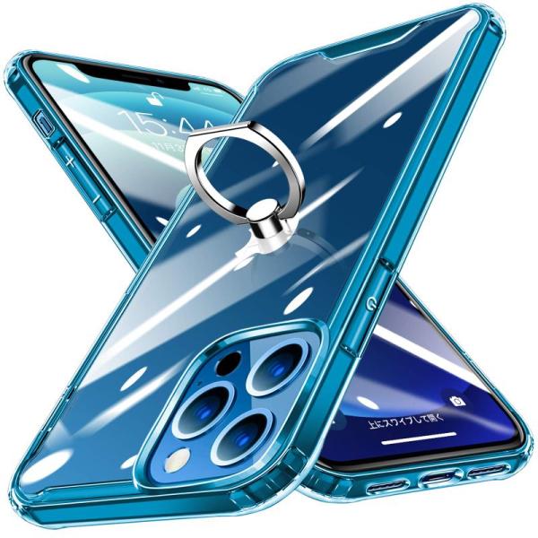 【商品名】　Tgaoleyd iphone 12 pro max ケース リング付き 9H背面強化ガラス スタンド機能 耐衝撃 米軍MIL規格取得 レン 【商品説明】　・【リング付き】後ろに付いているフィンガーリングはスタンド機能はもちろん...
