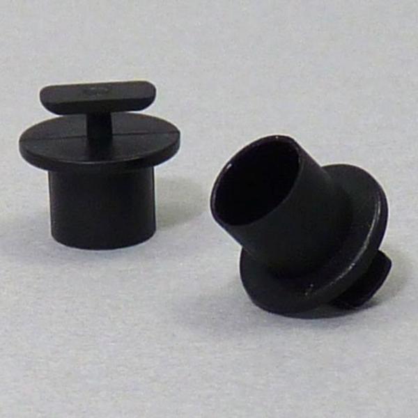 【商品名】　テクノベインズ MiniDIN6pin用キャップ(黒)つまみあり 6個/パック MDNCK-B1-6 【商品説明】　・MiniDIN6pinコネクタ用キャップ　つまみあり。・PC本体のマウス、キーボードなどのMini-DIN6p...