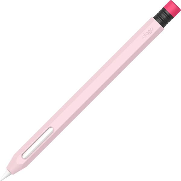 【商品名】　elago Apple Pencil 第2世代 対応 ケース かわいい 鉛筆 デザイン 握りやすい 滑り止め グリップ シリコン 保護 カバ 【商品説明】　・【キャップ付き】… 懐かしさを感じさせる消しゴム風のキャップ付きです。...