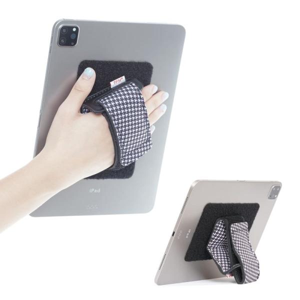 【商品名】　TFY パッド入りハンドストラップ固定テープ 粘着パッチ DIY 取り外し可能 スマートフォン タブレット iPad Pro 12.9インチ 【商品説明】　・360°フル回転、タブレットの位置決めが簡単。・5~12.9インチのス...
