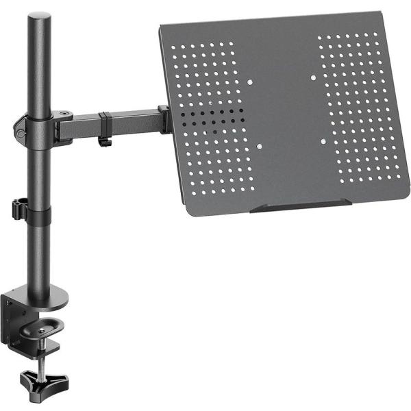 【商品名】　ErGear ノートパソコンアーム ノートPCアーム 15.6インチまで 耐荷重10kg 角度調節可能 【商品説明】　・【デスクワークをより快適に】ノートパソコンを立てることにより、デスクの上を広く使えるようになります。ノートパ...