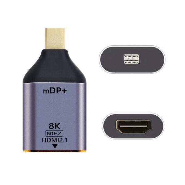 【商品名】　Cablecc Mini DisplayPort 1.4 ソース - HDMI 2.0 ディスプレイ 8K 60hz UHD 4K Mini 【商品説明】　・8K/4K Mini DP - HDMIアダプター、ミラーモード、拡張...