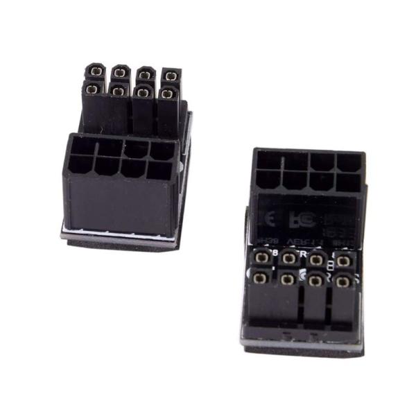 【商品名】　Doaemunp（2パック）ATX 8ピンメスから8ピンオス180度角度付きアダプター、デスクトップグラフィックスカード用のPCIe 90度 【商品説明】　・ATX 8PINケーブルの取り付け方向を変更するために設計されています...