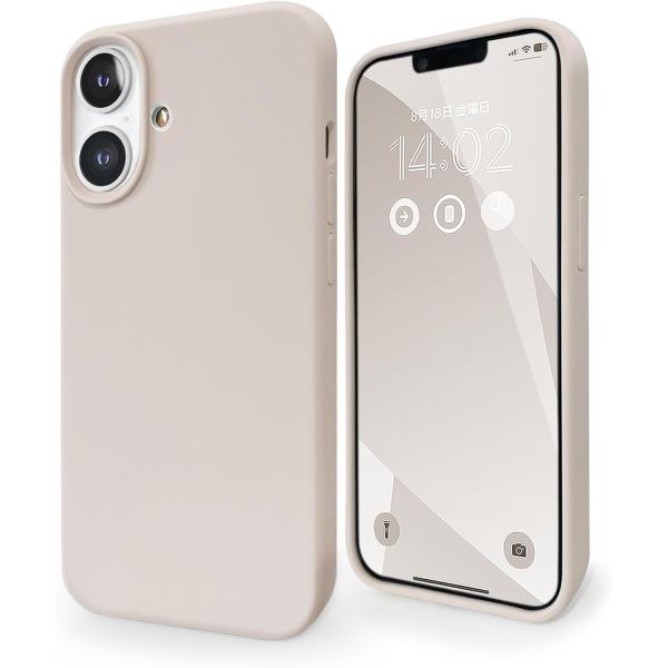 【商品名】　MINTY iPhone17 用 ケース シリコン 耐衝撃 指紋防止 グレージュ 【商品説明】　・Qiワイヤレス充電可・対応機種：iPhone17 (6.3)／本体サイズ(cm)：H15.4×W7.6×D1.1／重量：38g・材...