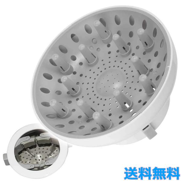 固定バーがあるので、全機種ドライヤーほとんど対応しております（直径44mm〜66mmまで）4点の可動グリップが円のカーブに沿ってぴったりフィット、面でしっかりと支えるのでぐらつきませんドライヤーの吹出し口に取り付けるだけで、簡単にご使用いた...