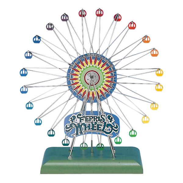 存在感のある大型観覧車のオブジェです。星に願いをの曲を奏でる電動オルゴールでもあります。レストランや店舗装飾に最適な存在感。電源を入れると観覧車が音楽とともにゆっくりと回り出します。型　番：21110品　名：大観覧車 カラー 電動オルゴール...