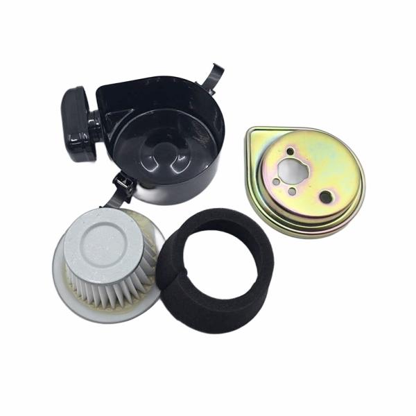 EY20モデルのエンジンに空気を取り込む際に含まれる塵や埃を取り除くための「空気フィルター」です。エンジンは、空気を吸い込んでガソリンと混ぜて燃焼させるため、取り込む空気の清浄さが非常に重要です。エアフィルターは、空気中の塵や埃をろ過し、エ...