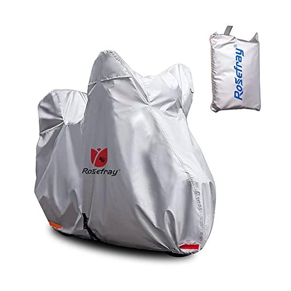 ・シルバー（210D) 6L-BOX付 BikeC-silver-6L-BOX-A・・Size:6L-BOX付Color:シルバー（210D)・【紫外線防止&amp;耐熱性抜群】分厚い210Dオックスフォード布を採用したバイクカバーはシルバ...