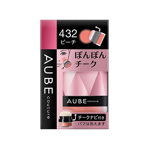 ・432 ピーチ 3.5グラム (x 1) aube016-432・・Color:432 ピーチ・商品サイズ (幅×奥行×高さ) :78×47×47・原産国:日本・内容量:3.5g