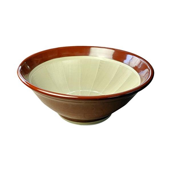 和食器・ブラウン 直径25cm ・・PatternName:直径25cm・サイズ:約直径24.8×高さ10.4cm・素材:本体-陶器(すべり止め-シリコンゴム)・生産国:日本