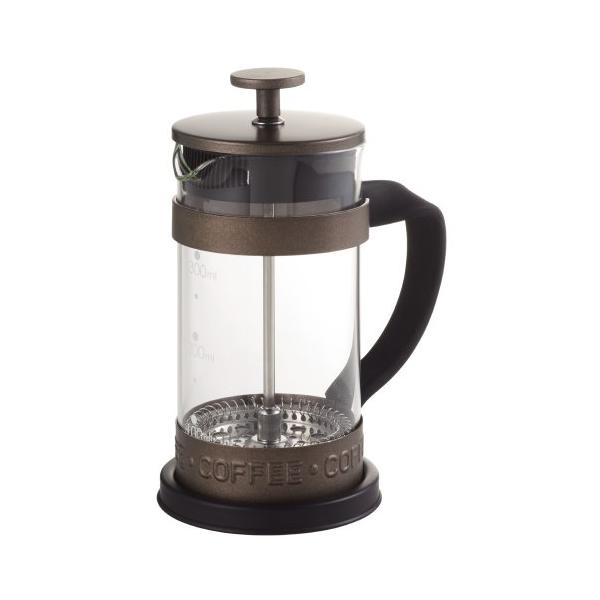 度・ブラウン  HB-552・製品サイズ:(約)幅120×奥行85×高さ165mm・製品重量:(約)330g・材質:ガラス容器/熱湯用耐熱ガラス(耐熱温度差120度)、シャフト・シャフトナット・プレスフィルター/ステンレス鋼、ふた外側/ステ...