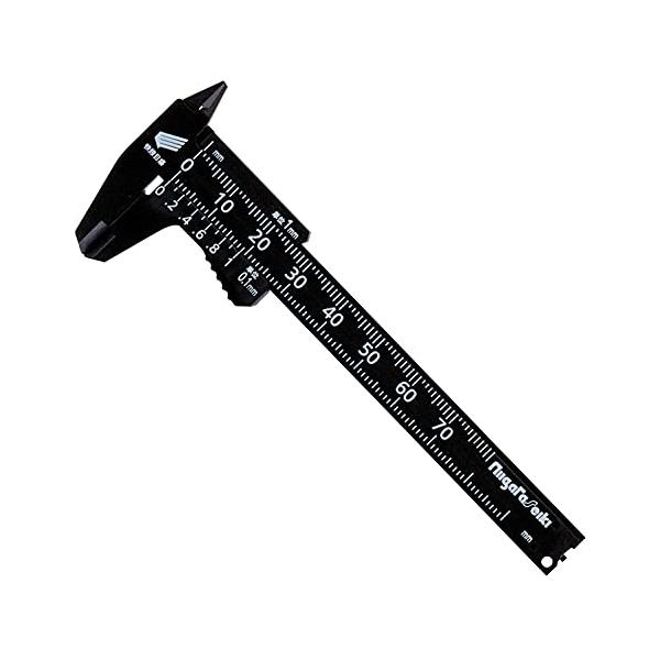 ・ 測定範囲:0~70mm PC-70KD・・Size:測定範囲:0~70mm・タイプ:アナログ、付属品:無地シール・最大測定長:70mm、最小読取値:0.1mm・1mm、器差:±0.2mm・デプスバー:有・重量:8g・本体:ポリカーボネート