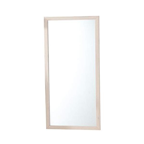 シンプル・ホワイト 30×1.5×60cm WLM-60WH・・PatternName:60 ホワイト・サイズ:30×1.5×60cm・本体重量:0.9kg・素材:EPS樹脂枠 ミラー2mm 縦・横使用可能・軽くてシンプルデザインな、壁掛け...