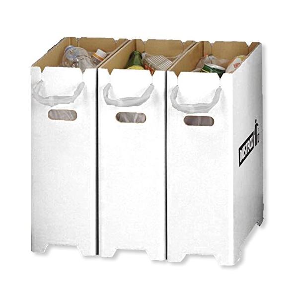 3個・ホワイト 20L ・・Color:ホワイトSize:20LStyle:3個・サイズ:(約)/幅16×奥行30×高さ45cm(組立時) 、 容量:約20リットル 、 材質:撥水加工 ダンボール 、 原産国:日本 、 セット内容:3個セッ...