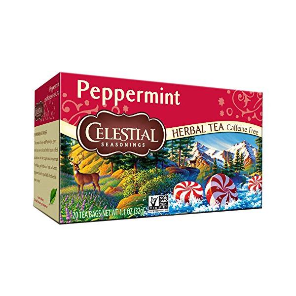 ・ 20個 (x 1) S0630897N・原材料:ペパーミント(葉)・商品サイズ(高さx奥行x幅):78mm×65mm×137mm