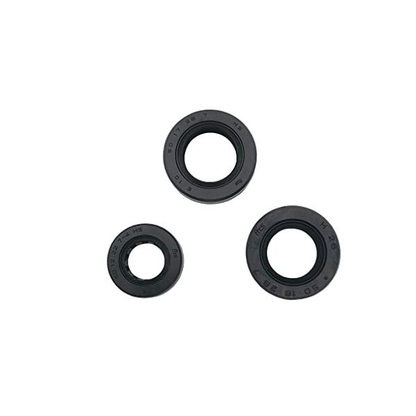 ・ブラック  220803・適合車種：NSR50/80 NS-1・エンジンのオーバーホール時に使用頻度の高いオイルシールの3点SET・キックアーム部、フロントスプロケット部、シフトアーム部オイルシール各1pc・対応純正品番：91204-25...