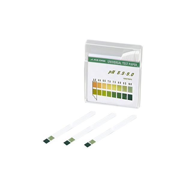 pH測定領域 : 5.5~ 9.0・  1-1267-05・Style:pH測定領域 : 5.5~ 9.0・pH測定領域:5.5~ 9.0・タイプ:スティック・入数:1箱(100枚入)・サイズ:6×80mm・変色切片数:4(pH0~14・1...