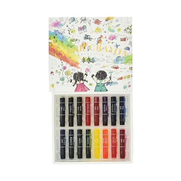 16色・透明16色  KE-AC28・・Color:透明16色PatternName:単品・【ケースサイズ】W186×D167×H24mm・【サイズ】クレヨン1本あたり:直径11mm×長さ65mm・【内容】16色×各1本(赤・黄・黄緑・緑・...