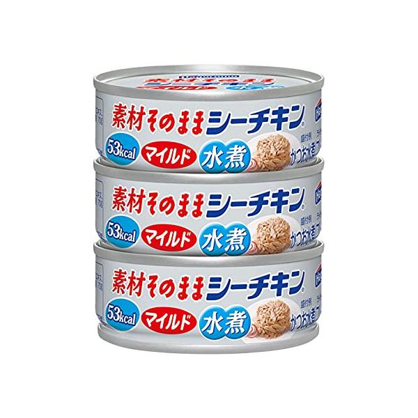 マイルド(カツオ)-/3缶パック/-・Size:3缶パックStyle:マイルド(カツオ)・パッケージ個数:1・かつお水煮缶詰・ブランド名:シーチキン・メーカー名:はごろもフーズ・商品の重量:300g・梱包サイズ: 8.8 x 7.2 x 7...