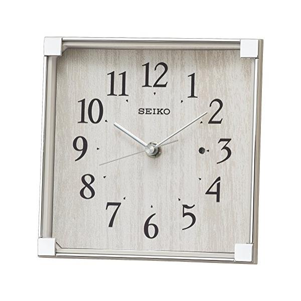 モダン・グレー 16.2×16.4×7.5cm BZ237A・・PatternName:BZ237A・本体サイズ:16.2×16.4×7.5cm・素材・材質:プラスチック枠(薄グレー)、前面:ガラス・原産国:タイ・ムーブメント:電波修正機能...